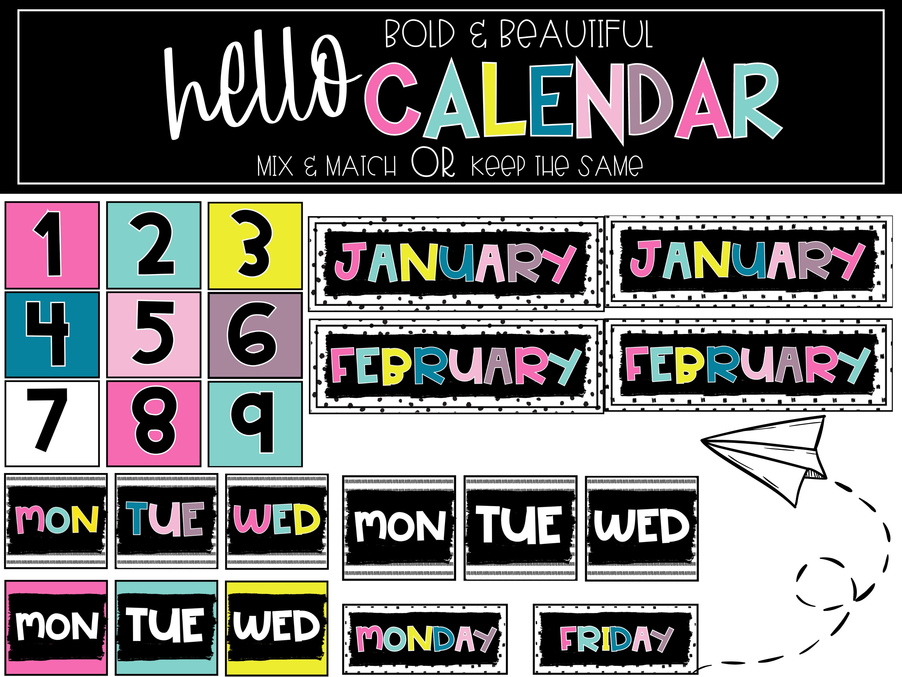 Hello Bold & Beautiful Classroom Theme Supplies and - Etsy Australia