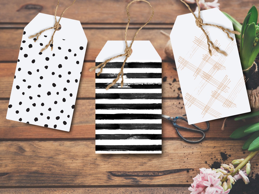 Pattern Printable Gift Tags| Instant Download Simple Gift Tags Print ...