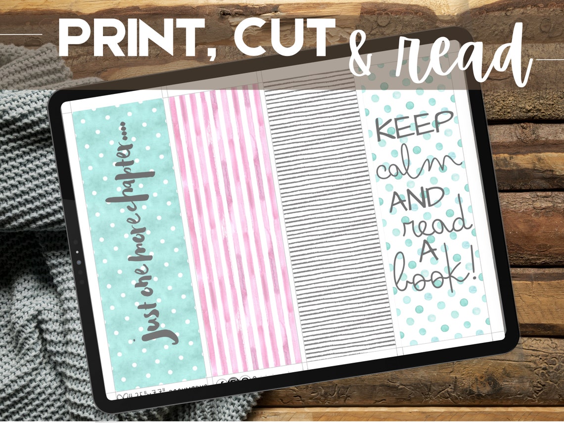 Watercolor Quote Printable Bookmark | Instant Printable Bookmarks ...
