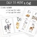 Printable Alphabet Flash Cards, Farm Theme, Classroom Decor, Toddlers ...