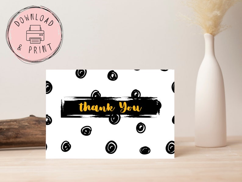 Thank You Greeting Card Bundle Printable Cards | Instant Download Thank ...