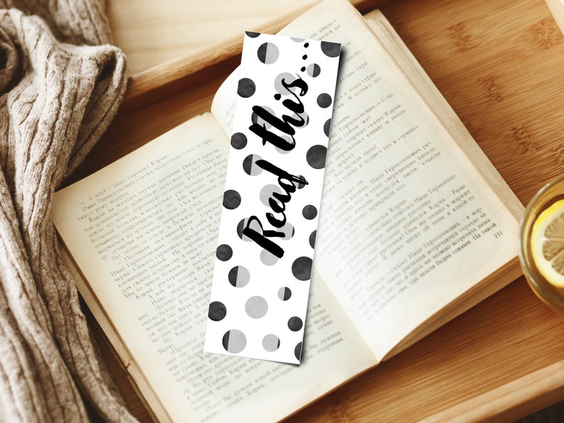 Printable Bookmark | Instant Printable Bookmarks With Simple Pattern ...