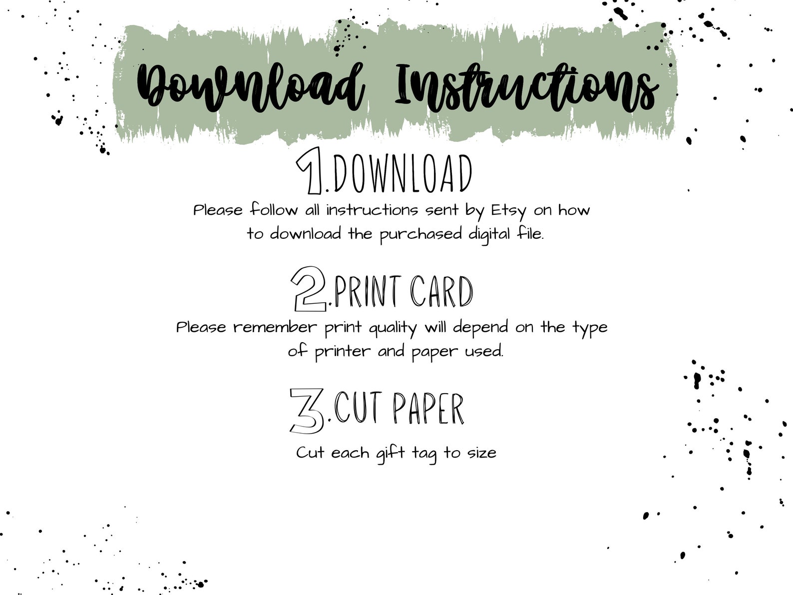 Happy Birthday Printable Gift Tags| Instant Download Simple Gift Tags ...