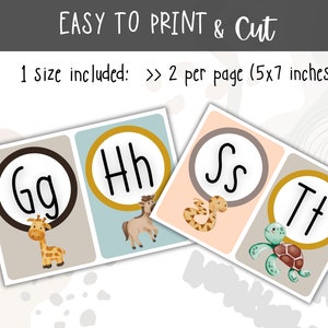 Printable Alphabet Flash Cards, Classroom Decor, Toddlers Preschool ...