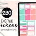 Digital Stickers for Digital Planning | Watermelon Color Planner ...