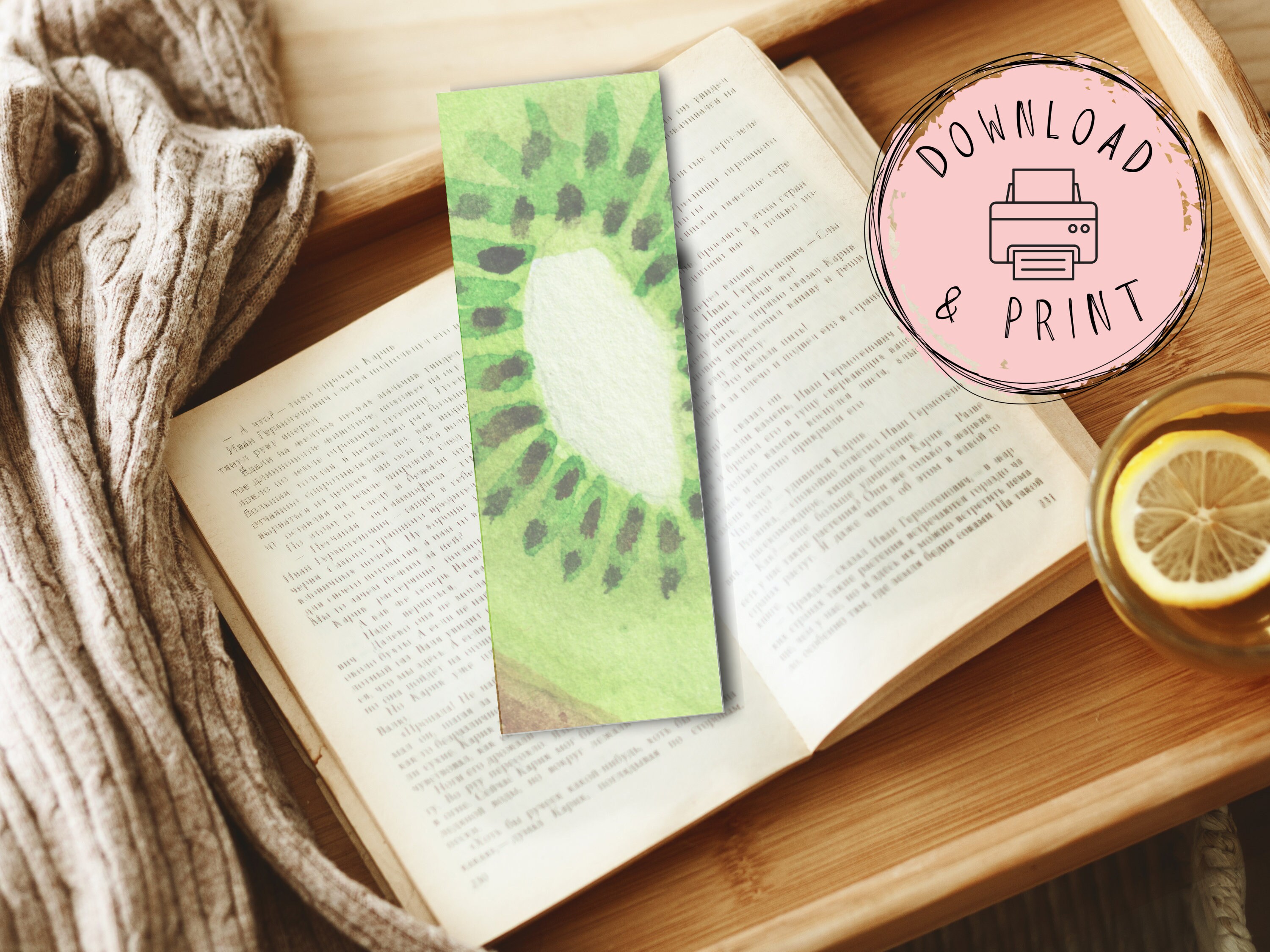 Colorful, Watercolor Fruit Bookmark Bundle Perfect for Marking Your ...
