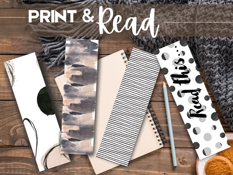 Printable Bookmark | Instant Printable Bookmarks With Simple Pattern ...
