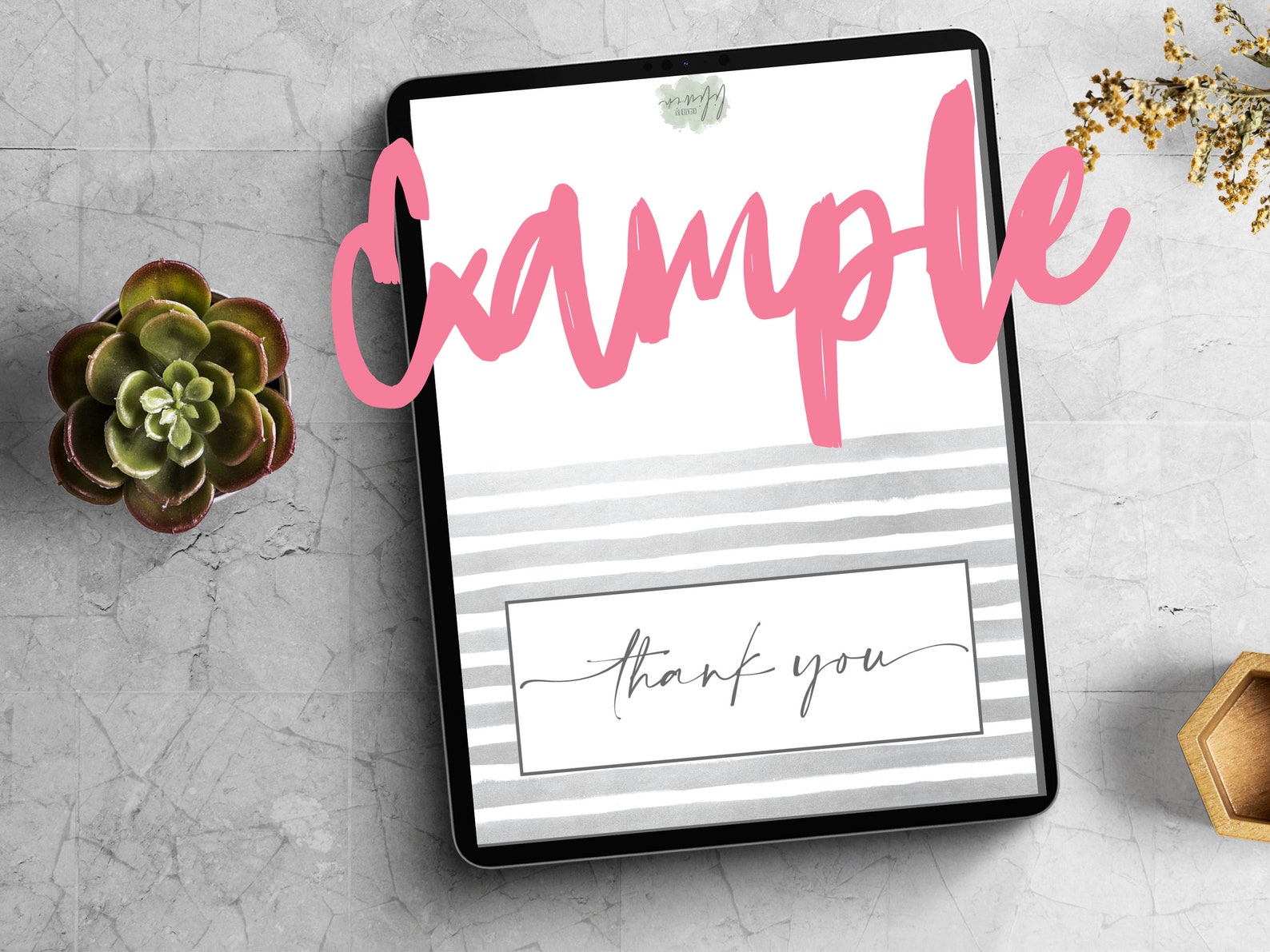 Thank You Printable Card Instant Download Simple Thank You Card Print ...