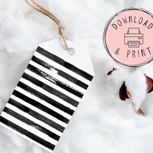 Pattern Printable Gift Tags| Instant Download Simple Gift Tags Print ...