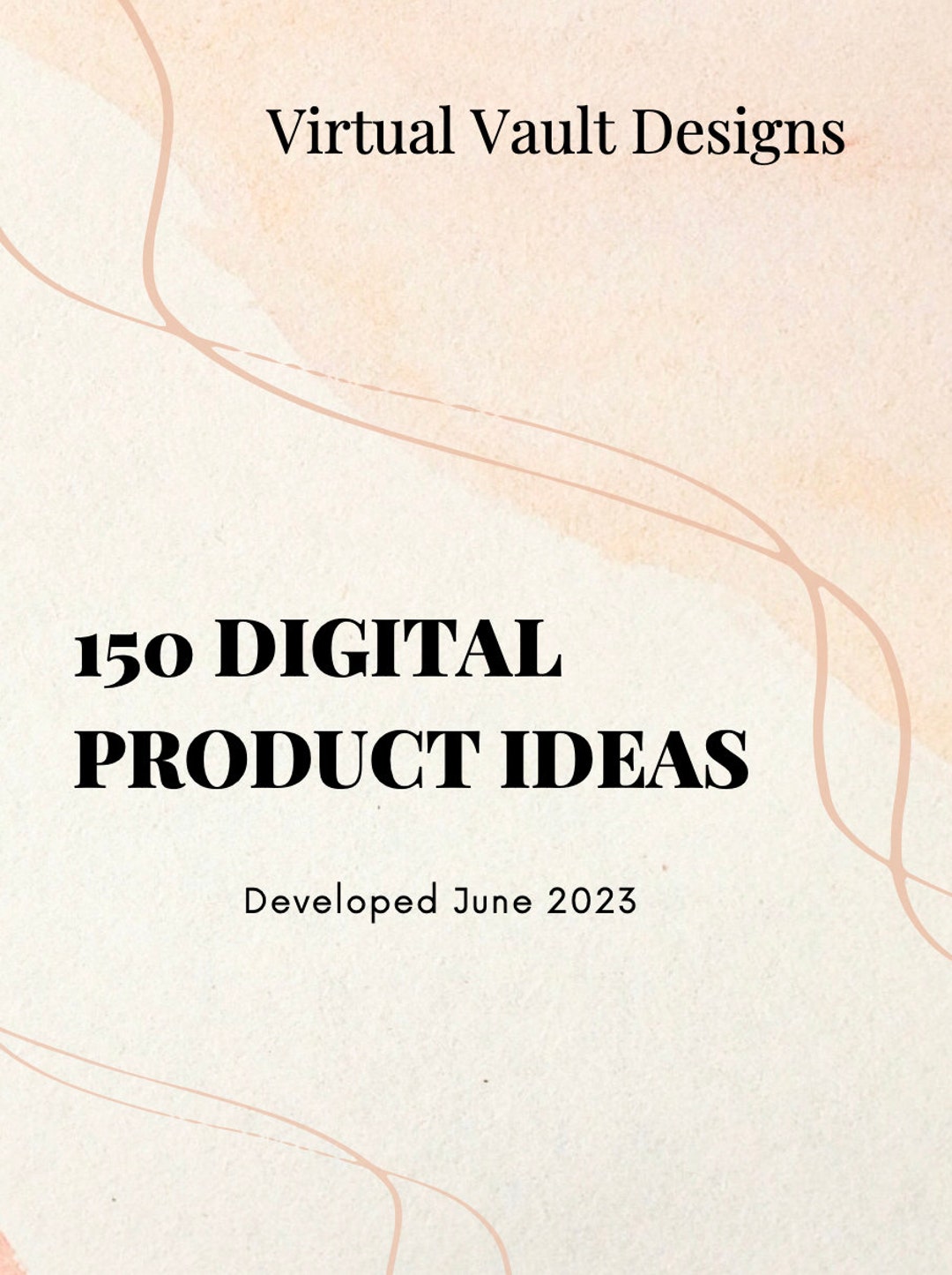 150 Digital Product Ideas - AI Generative Ideas - Etsy