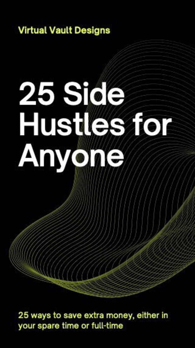 25 Side Hustle Ideas, Low Cost Side Hustle Ideas - Etsy