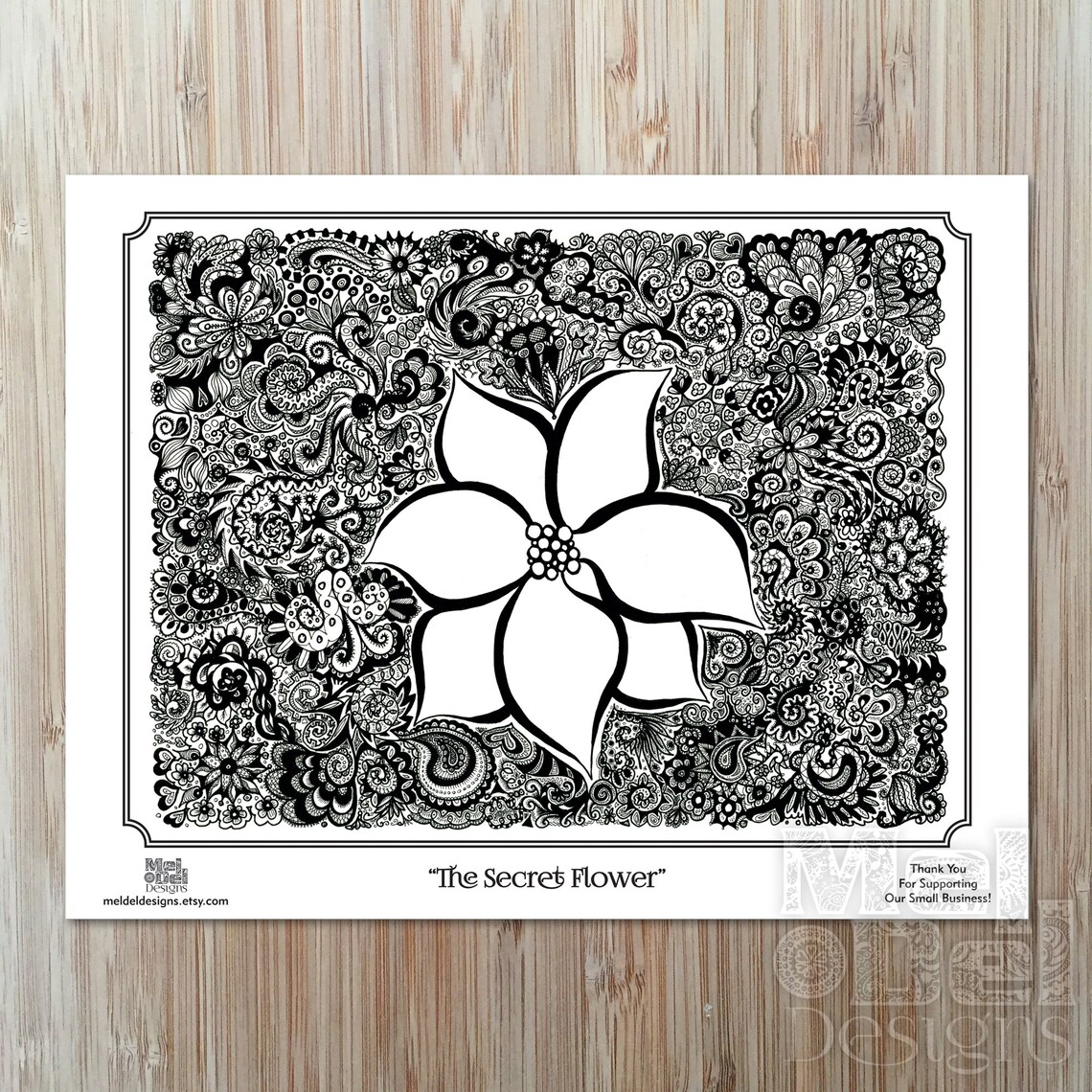 Super Detailed Flower Printable Coloring Page Flowery Page to Color the ...