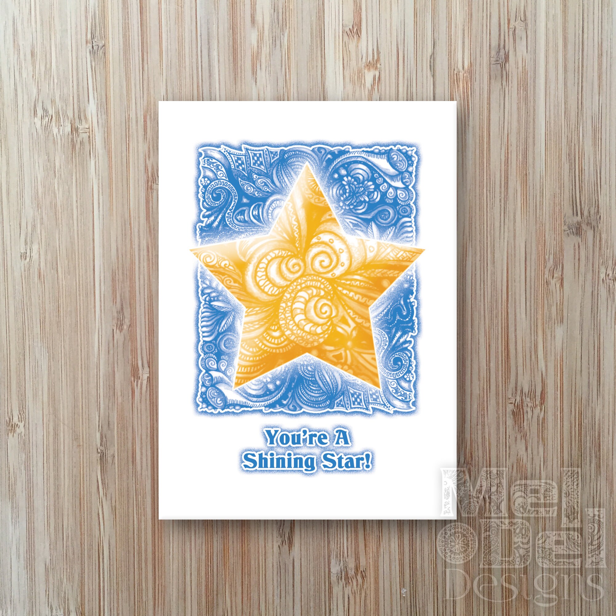 You're A Shining Star Printable Card Encouragement Recognition ...