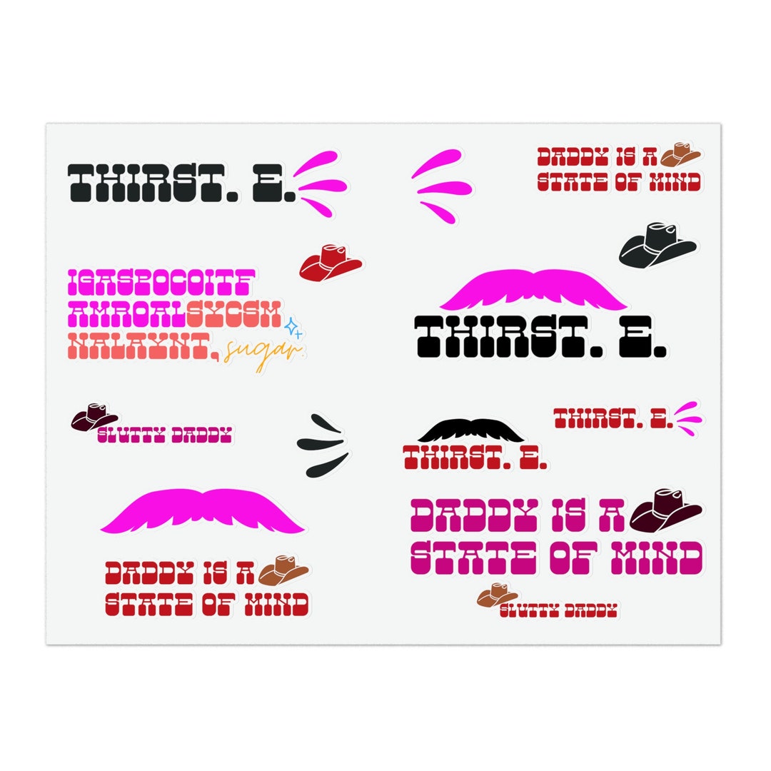 Pedro Pascal Inspired Vinyl Sticker Sheets 75 Stickers Total - Etsy