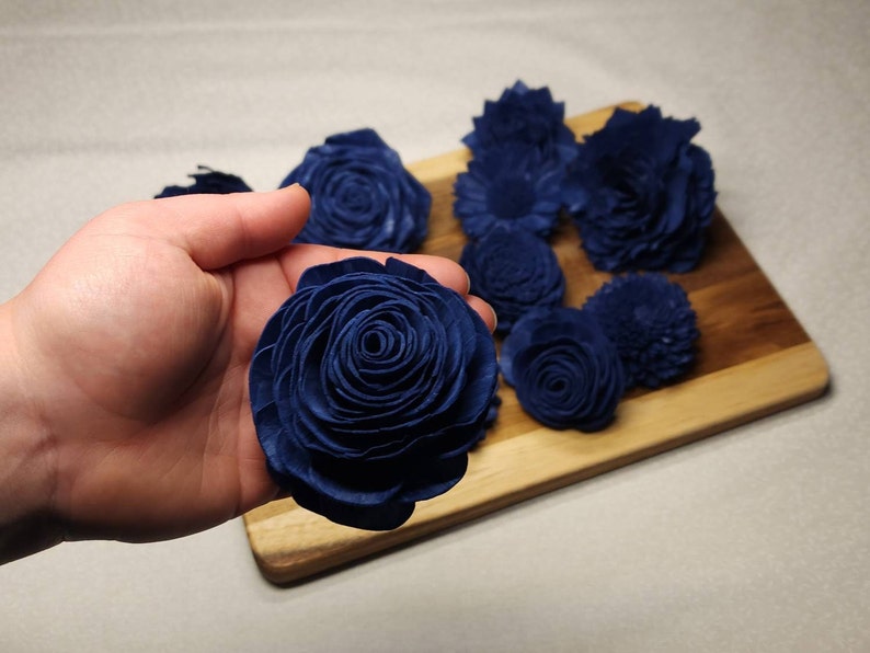 Navy Blue Sola Wood Assortment,sola Wood Flowers, Sola Wood,sola Flower ...