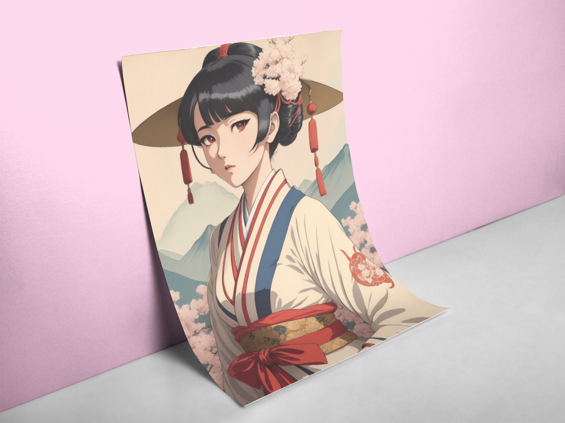 Anime Digital Art Printable Anime Digital Download Anime Wall Art Anime ...