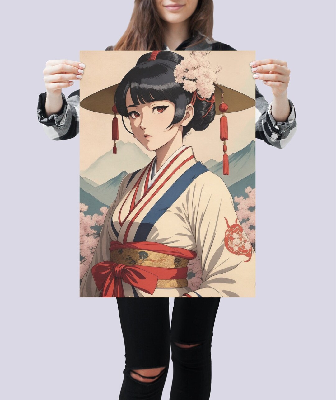 Anime Digital Art Printable Anime Digital Download Anime Wall Art Anime ...