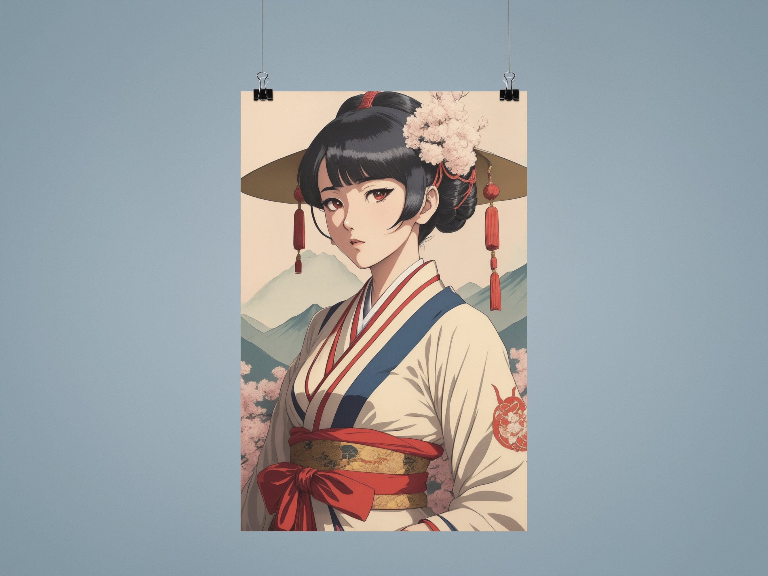 Anime Digital Art Printable Anime Digital Download Anime Wall Art Anime ...