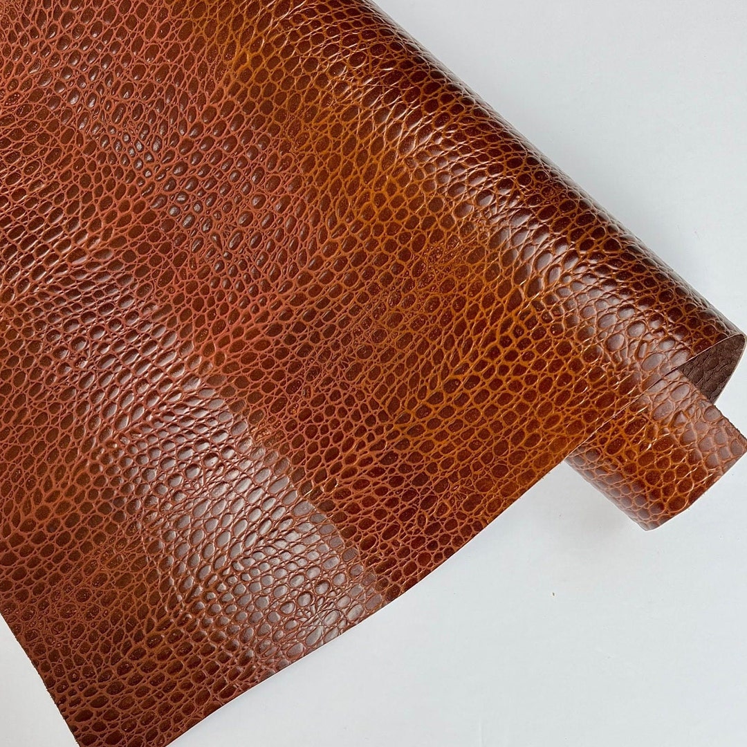 Leather Sheets Crocodile Animal Skin Texture Dimensional Embossing, 2 ...