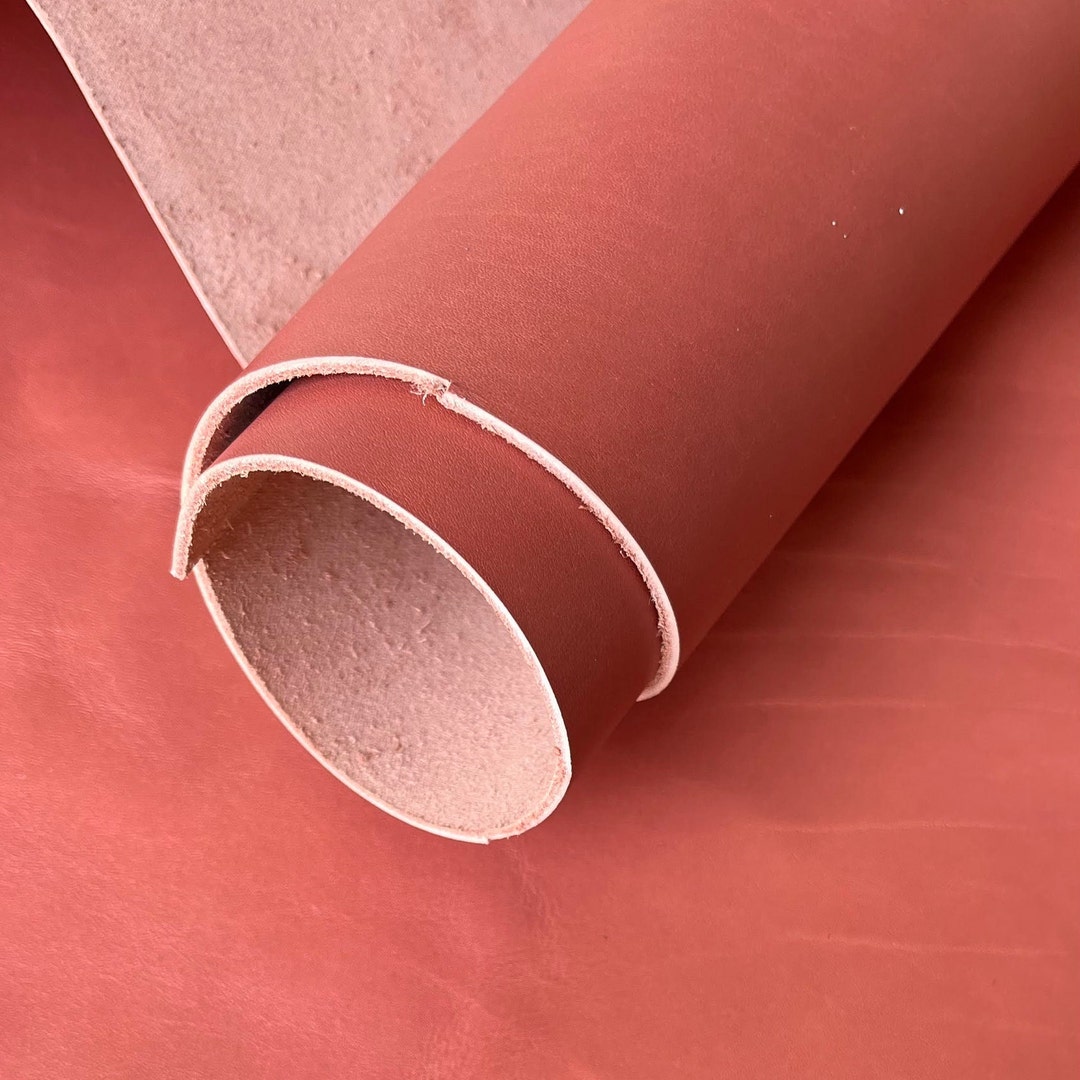 Blush Pink Smooth Thick Nappa Leather Skin for Crafting Bags - Etsy
