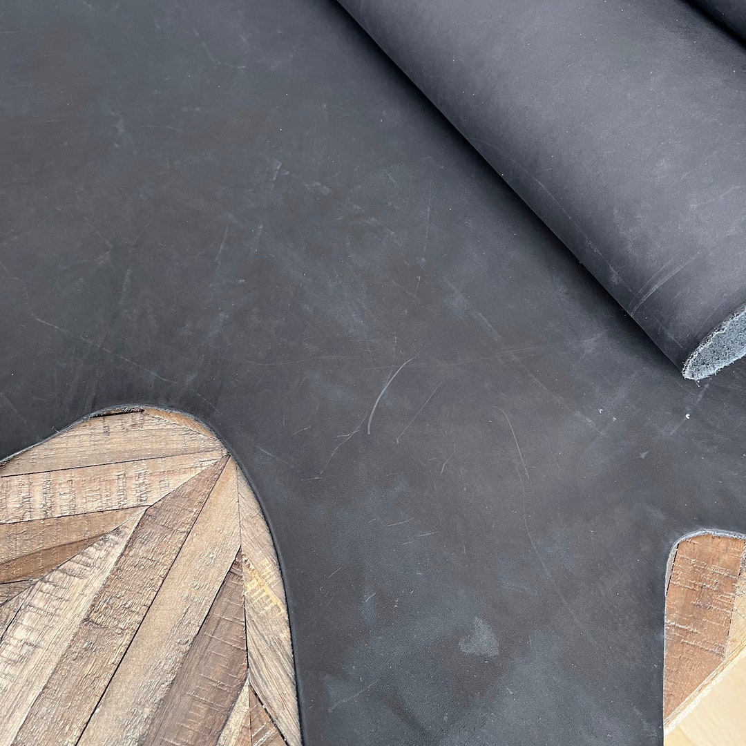 Navy Blue Cow Leather Crustunfinished, Vintage Leather 2mm/5oz ...