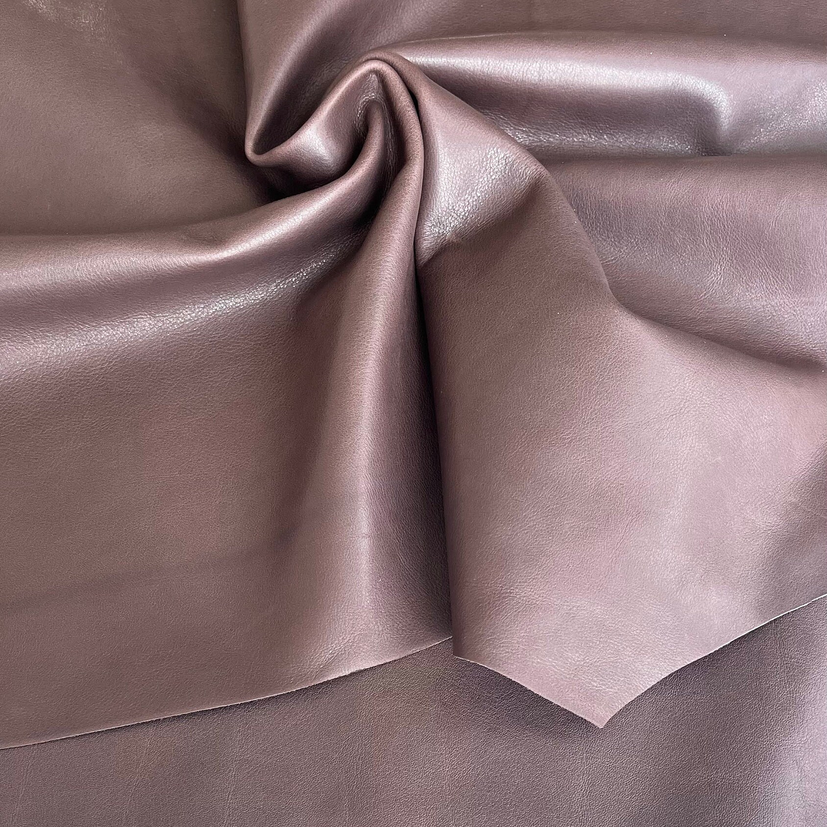 Smooth Dark Brown Soft Nappa Leather Large Sides Leather for - Etsy