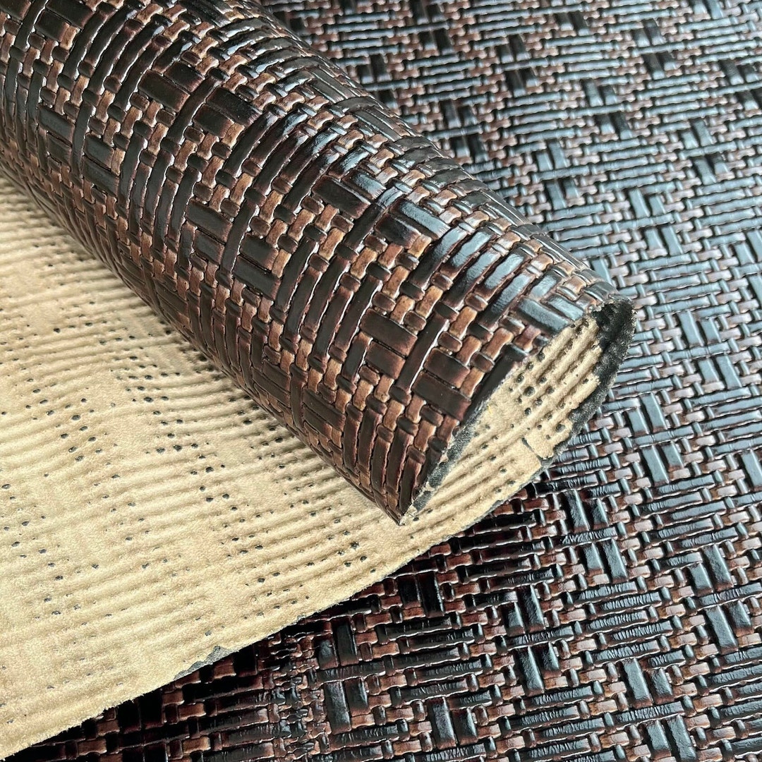 Basket Weave Leather Sheets for Crafting. 1.4mm/3-4 Oz. Leather Cowhide ...