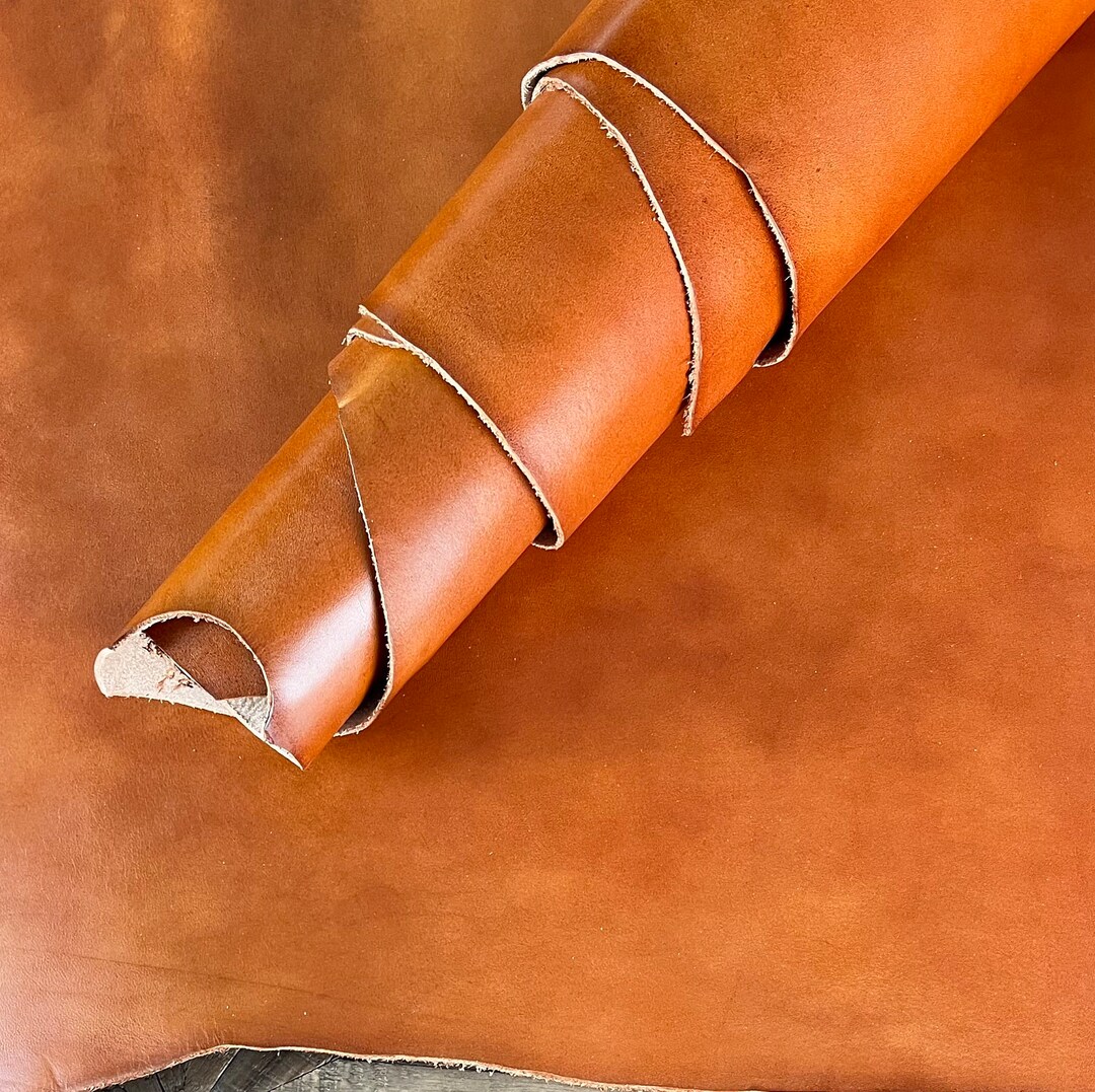 Russet Brown/whiskey Belly Vegetable Tanned Leather, Bellies Strips ...