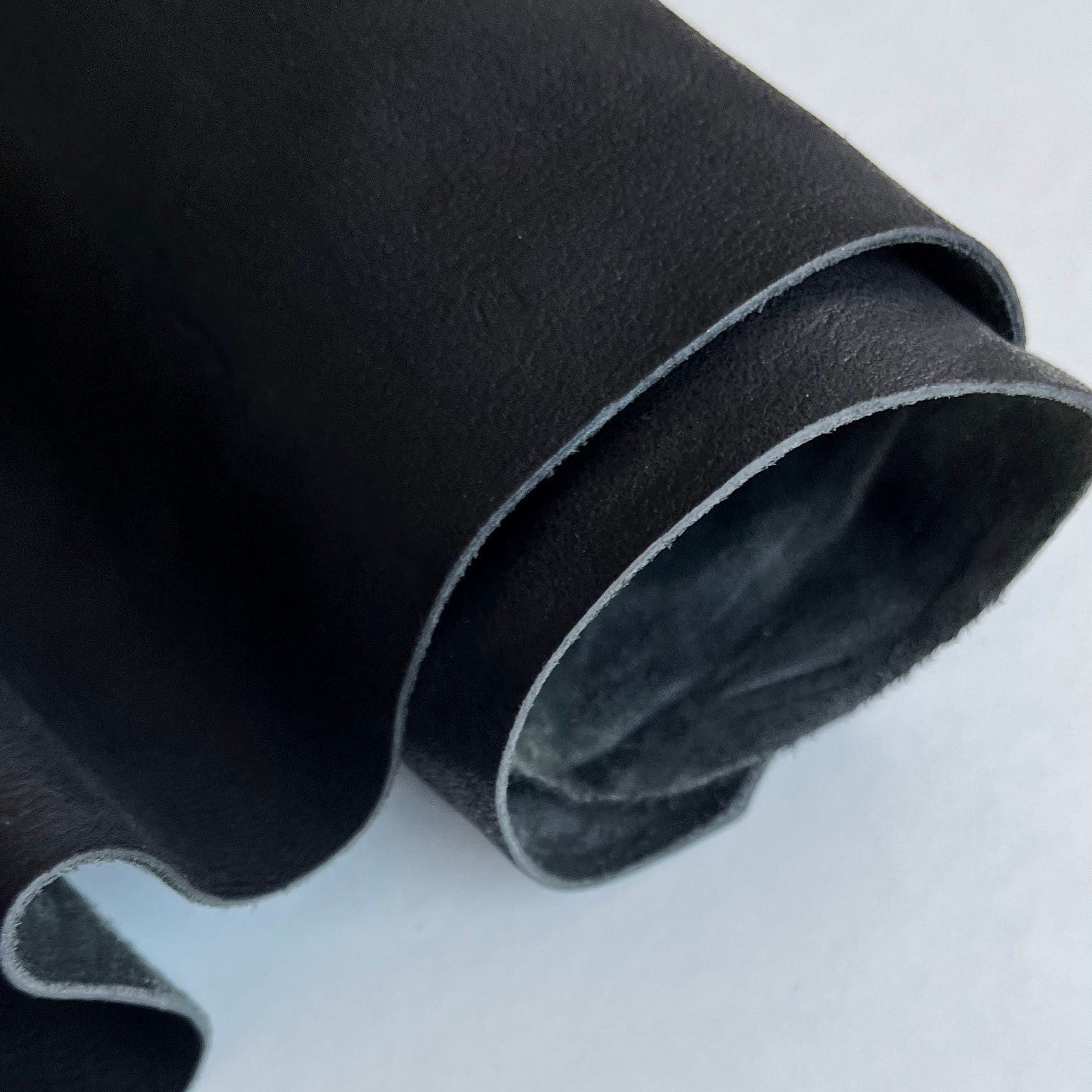 Black Soft 3-4 Oz Leather Hide, Leather for Crafting, High Quality ...