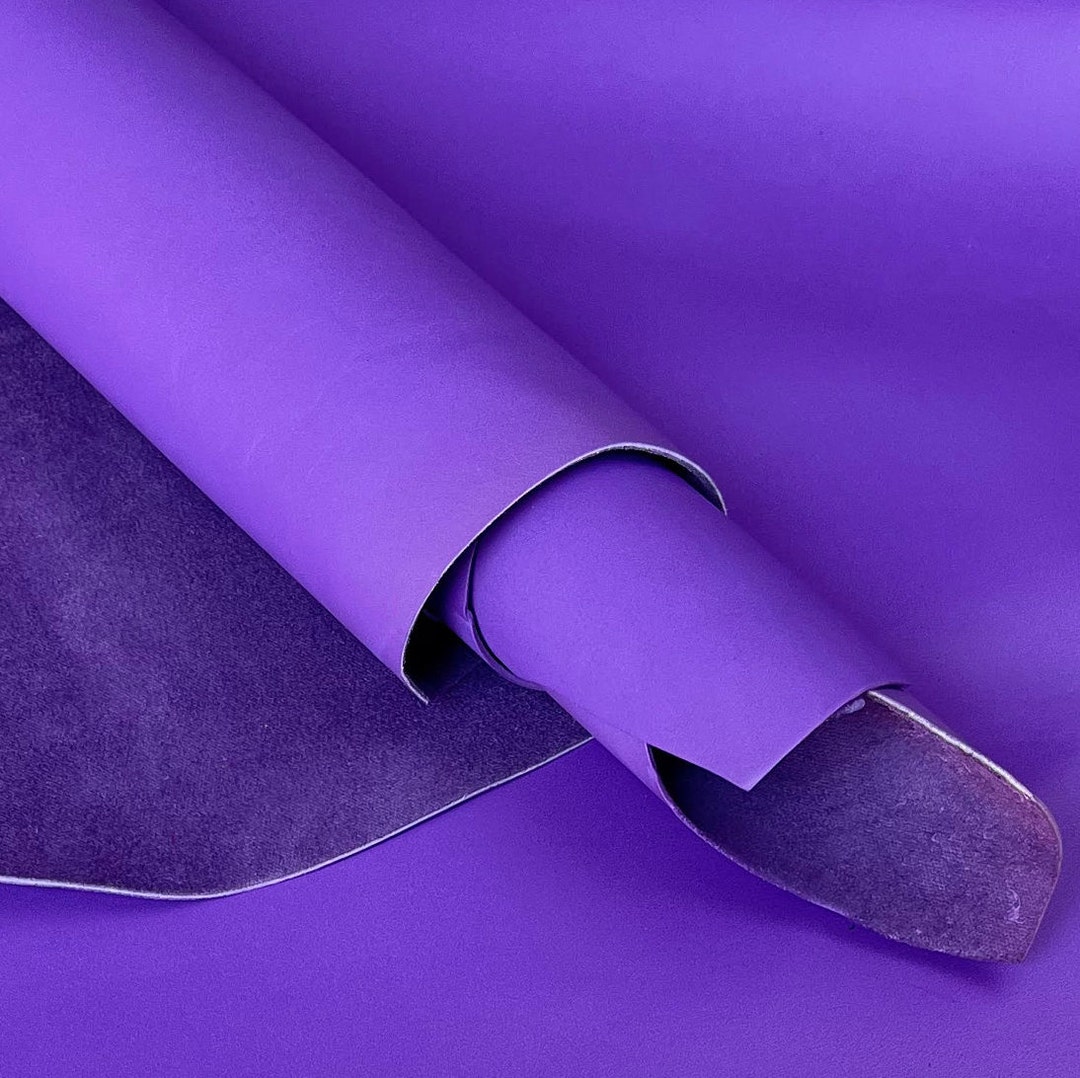 Purple Goat Leather Skin 1.0mm/2-3oz Real Natural Goat Leather - Etsy