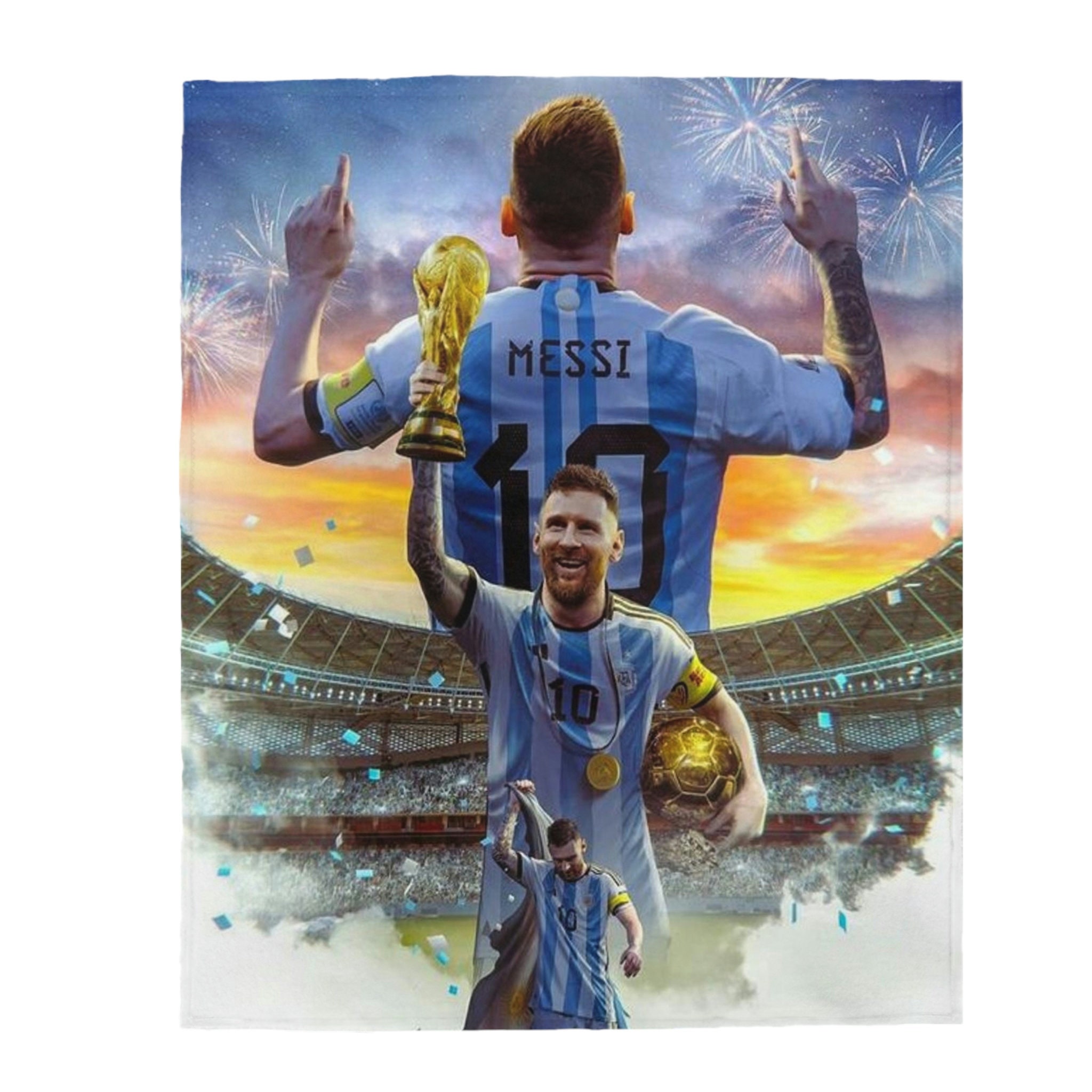 Legendary Messi Velvet Fleece Blanket, Sports Blanket, Gift - Etsy