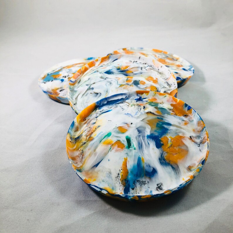 Recycled Plastic Coasters - Etsy