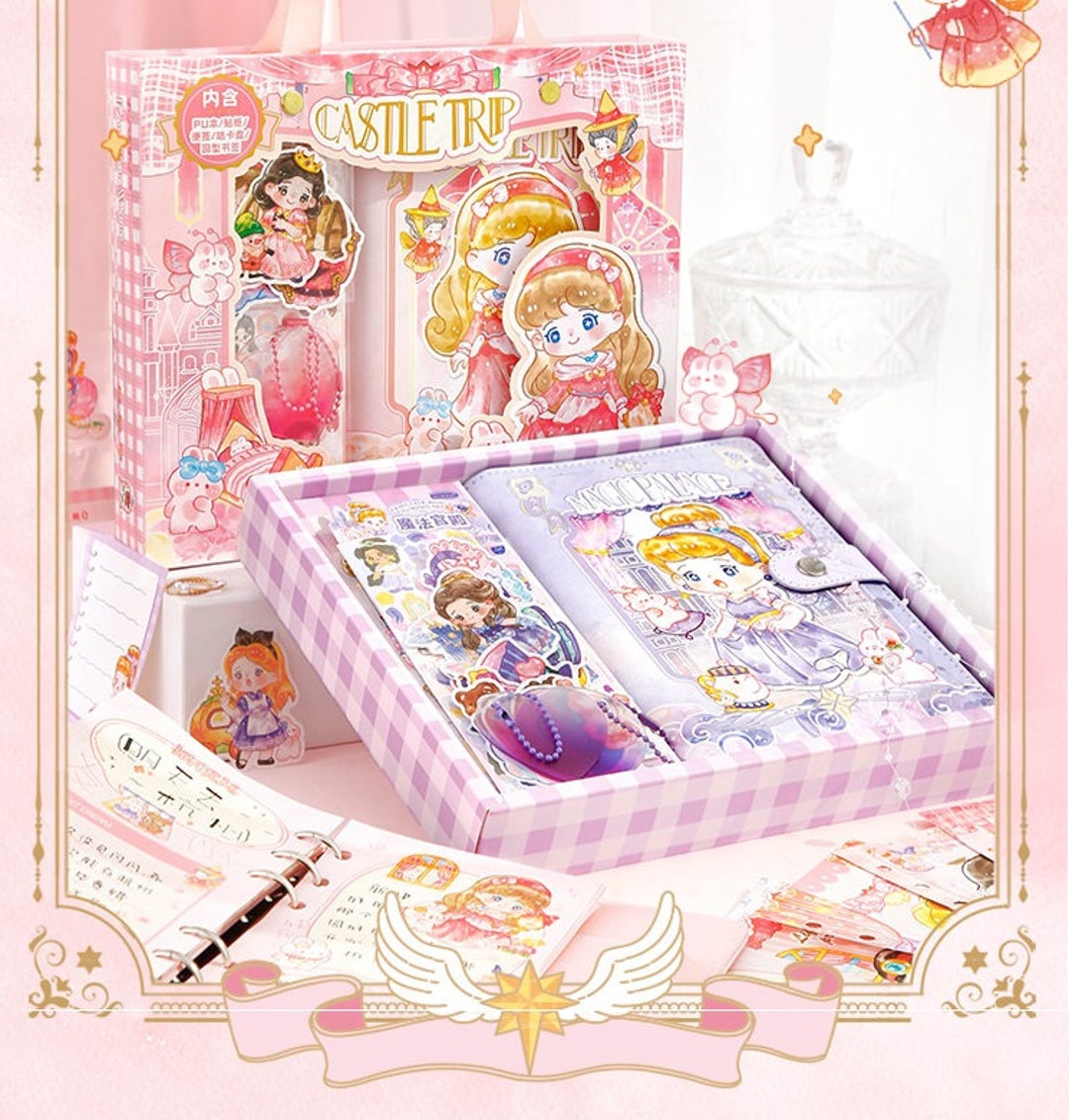 Notebook and Princess Stickers Set | Stickers Gift Set | Stationary ...