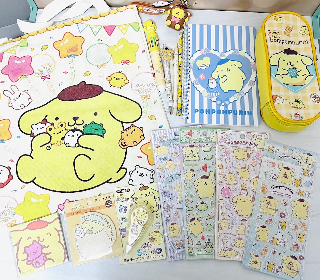 Pompompurin Stationery Gift Box - Lmited Edition Included Sanrio Pen ...