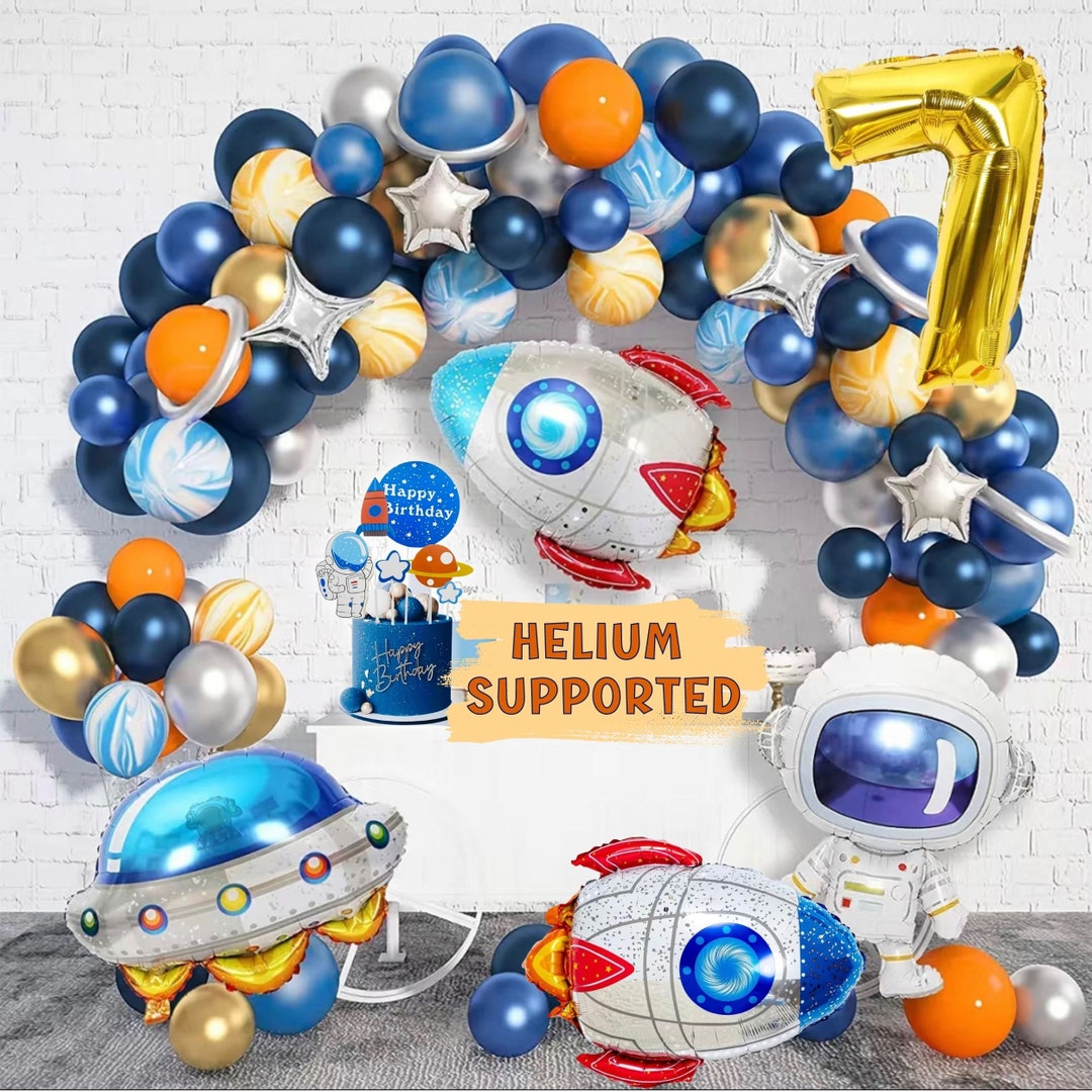 Astronaut, Ufos, Rockets, Space Party Decoration Balloon Garland Set ...