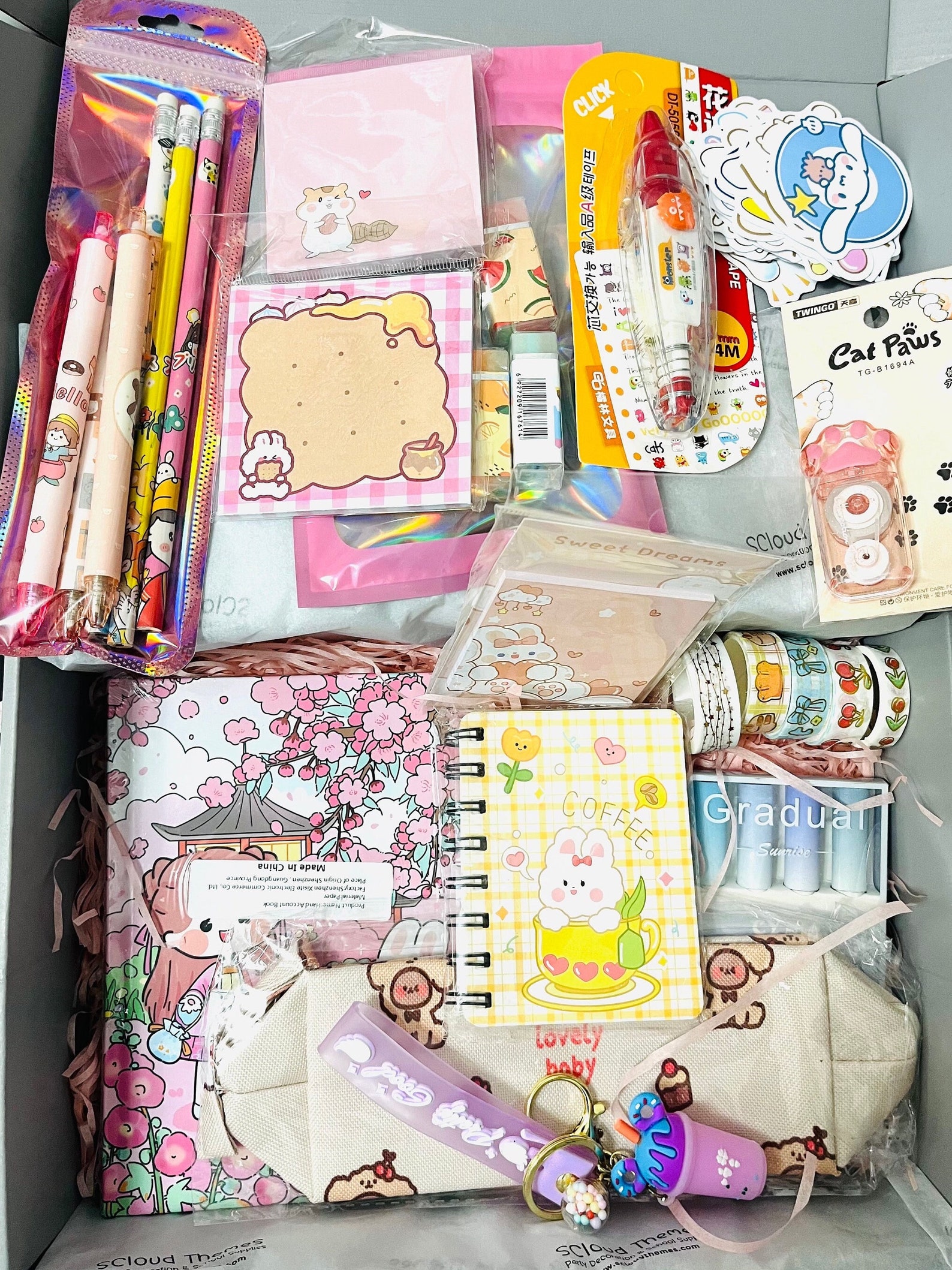 Deluxe Stationery Gift Box Bundle | Mystery Box of Notebooks, Washi ...