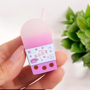 Milk Tea Erasers | Watermelon Juice Erasers | Kawaii Boba Eraser | Fun ...