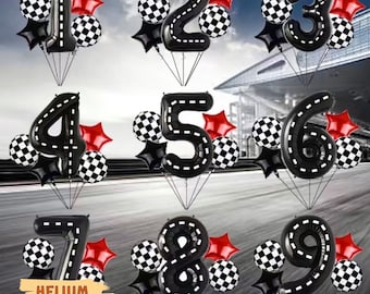 Race Car Birthday Balloon Garland Two Fast Racer Birthday Race - Etsy