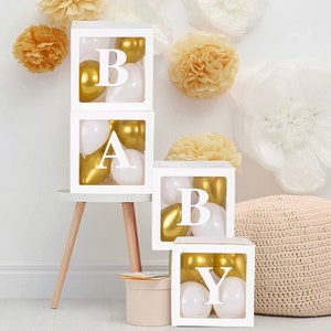 Baby Boxes for Baby Showers With BABY Letters, Baby Shower Decorations ...