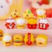7 Pcs Cute Fast Food Erasers Set Burger Hotdog Fries - Etsy