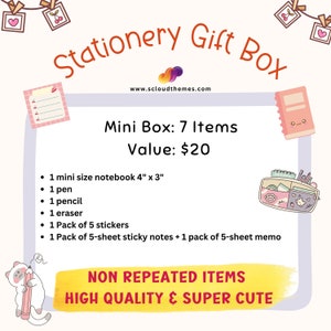 Deluxe Stationery Gift Box Bundle | Mystery Box of Notebooks, Washi ...