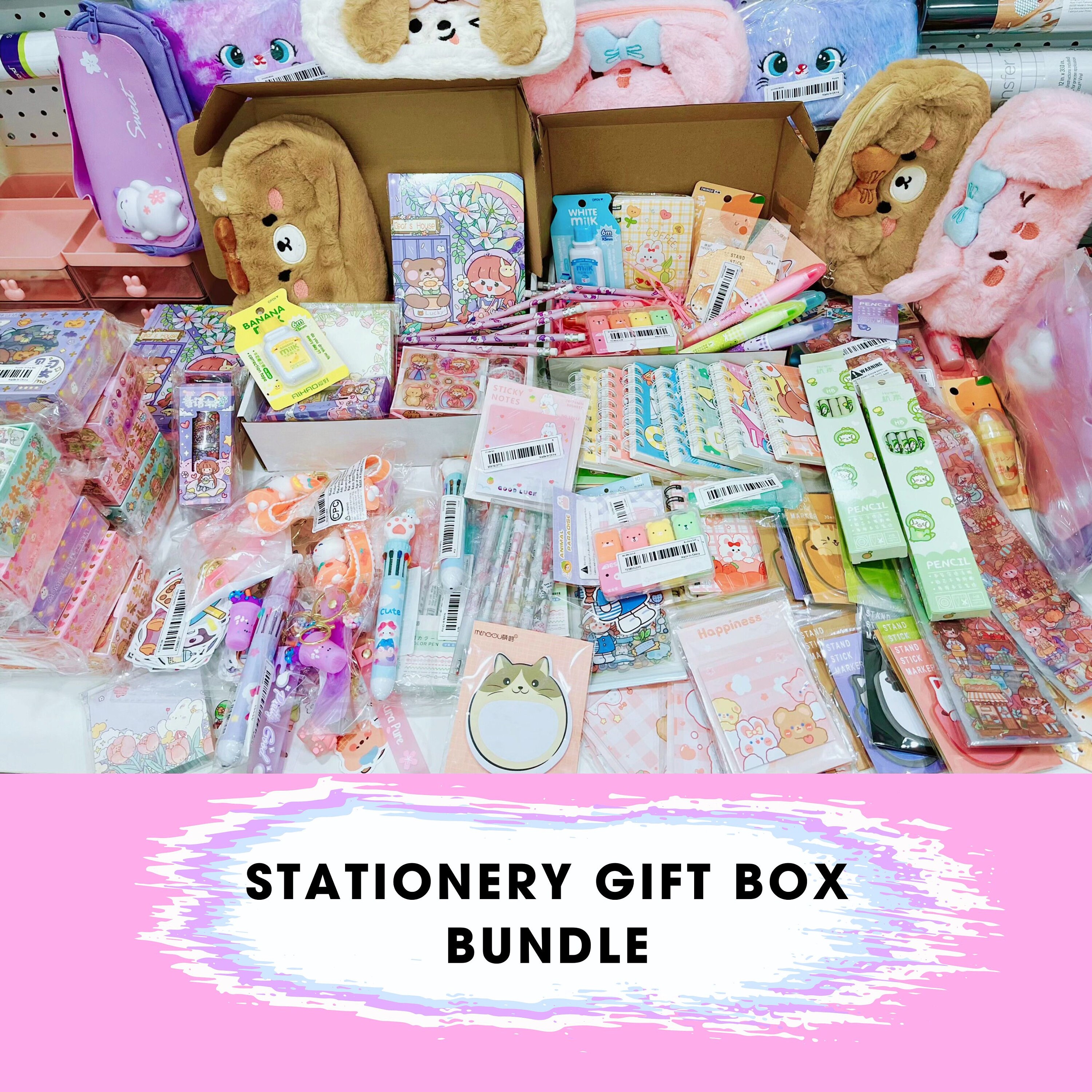 Deluxe Stationery Gift Box Bundle | Mystery Box of Notebooks, Washi ...