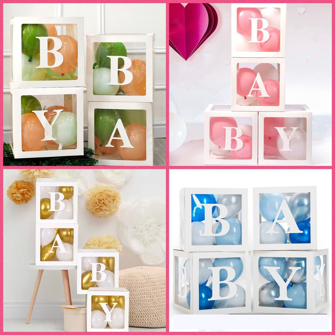 Baby Boxes for Baby Showers With BABY Letters, Baby Shower Decorations ...