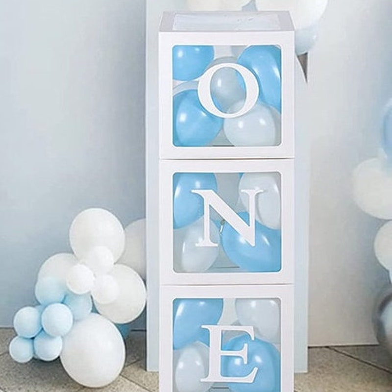 Transparent Letter Boxes With Balloons - Etsy