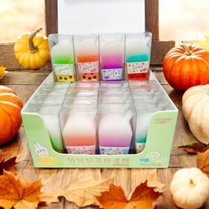 Milk Tea Erasers | Watermelon Juice Erasers | Kawaii Boba Eraser | Fun ...