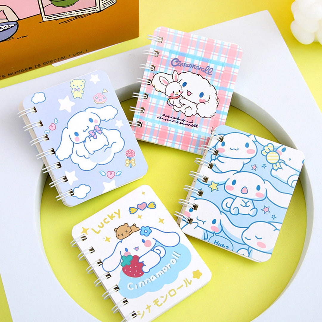 4 Mini Notebooks Set - Kawaii Kuromi, My Melody, and Cinnamoroll Mini ...