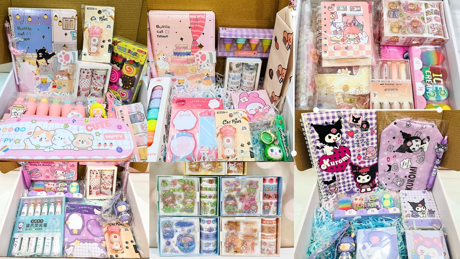 Deluxe Stationery Gift Box Bundle | Mystery Box of Notebooks, Washi ...