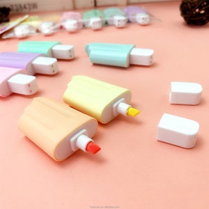Ice-cream 6 Highlighters Set | Cute Ice-cream Pens for School ...