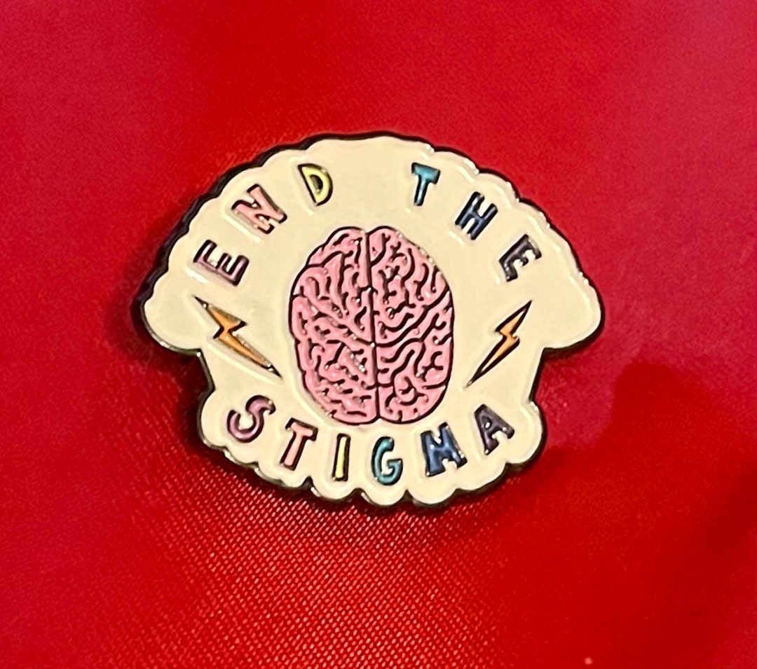 Mental Health end the Stigma Pin/ Badge/ Brooch - Etsy