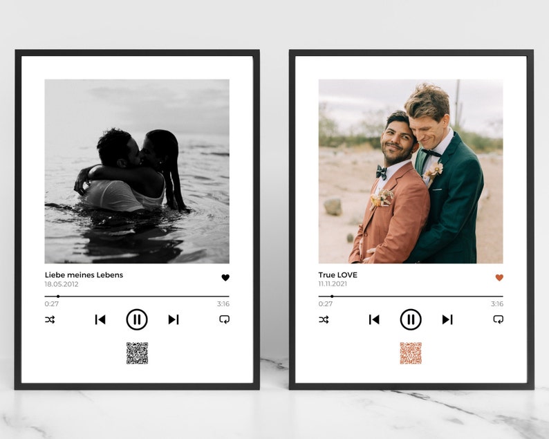 Spotify Personalized Poster Last Minute Gift Valentine's Day Family ...